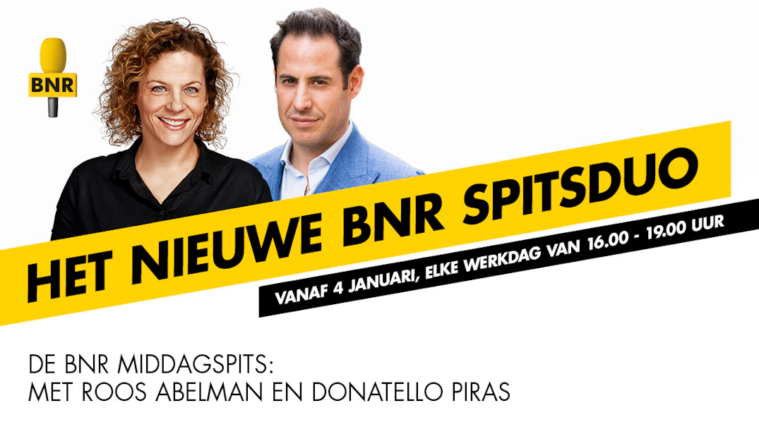Roos Abelman en Donatello Piras nieuw presentatieduo op BNR in 2021 ...